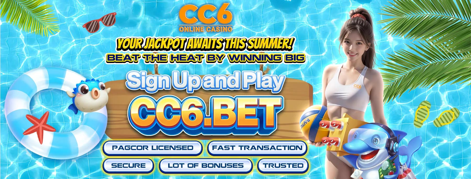 CC6 Online Casino Game | Play now and get up to 7,777 Bonus